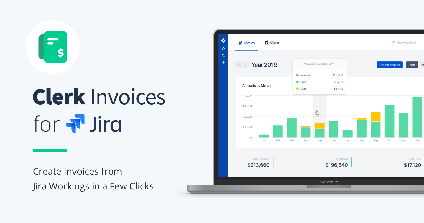Jira Billing & Invoicing Plugin with Time Reports — Clerk Invoices