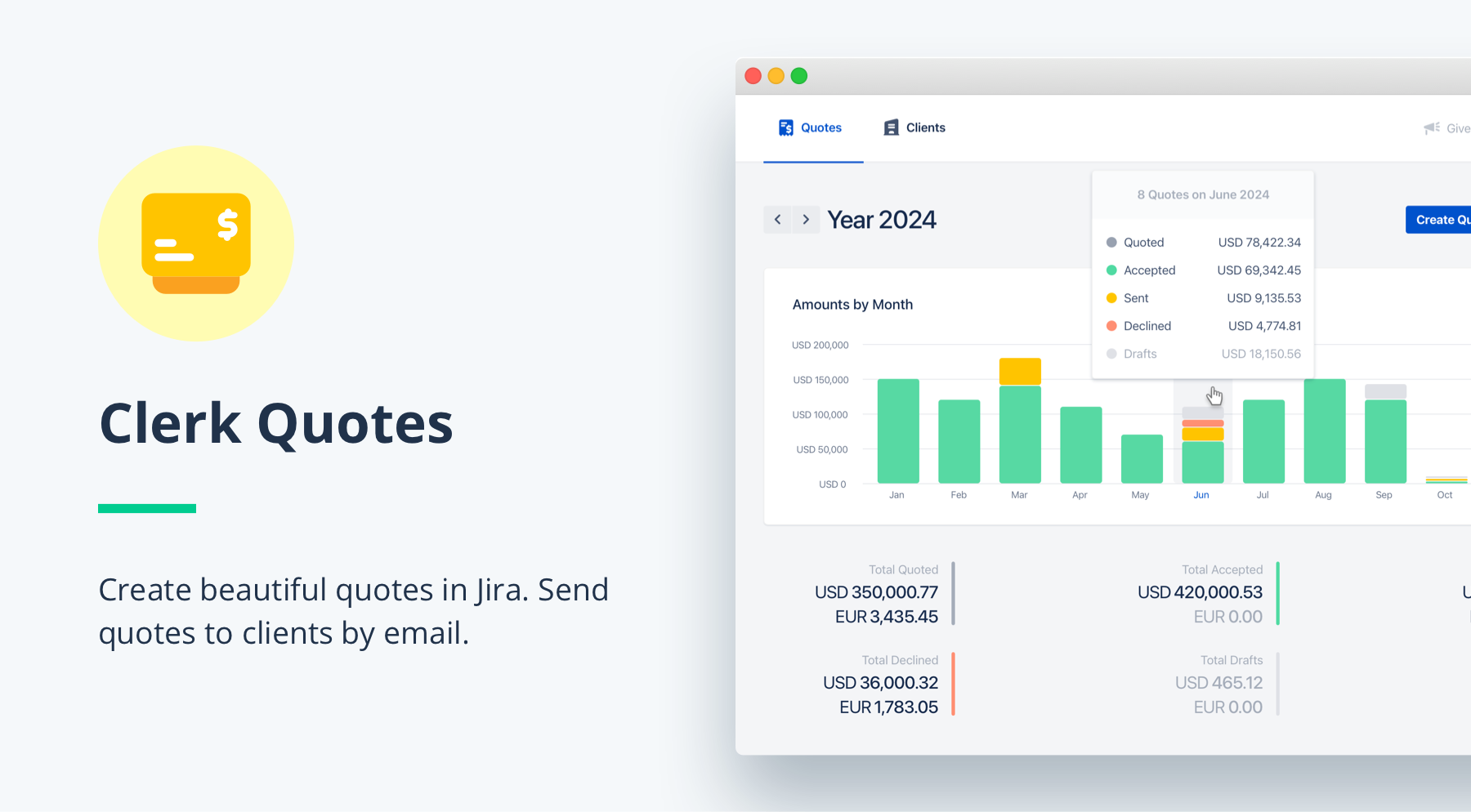 Clerk Quotes for Jira — Mockup Builder and Emailing – Invoicing ...